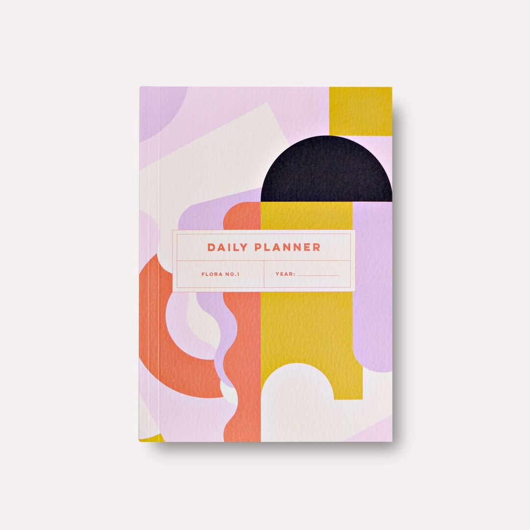 Flora Undated Daily Planner Book - Etsy