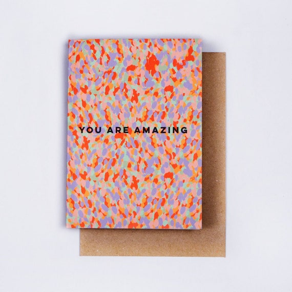 You Are Amazing Card | Etsy