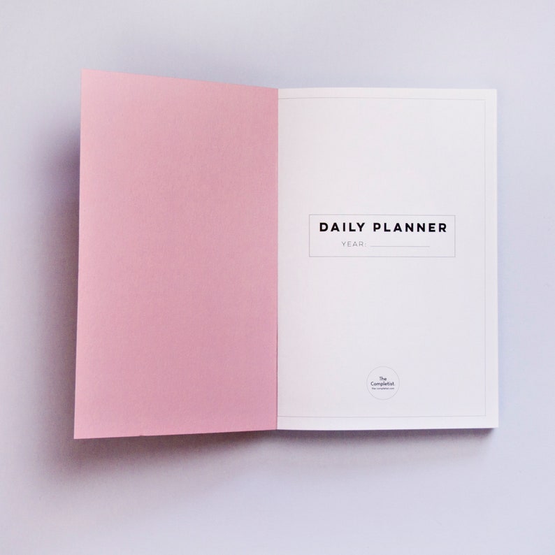 Leaf Scribble Undated Daily Planner Book - Etsy