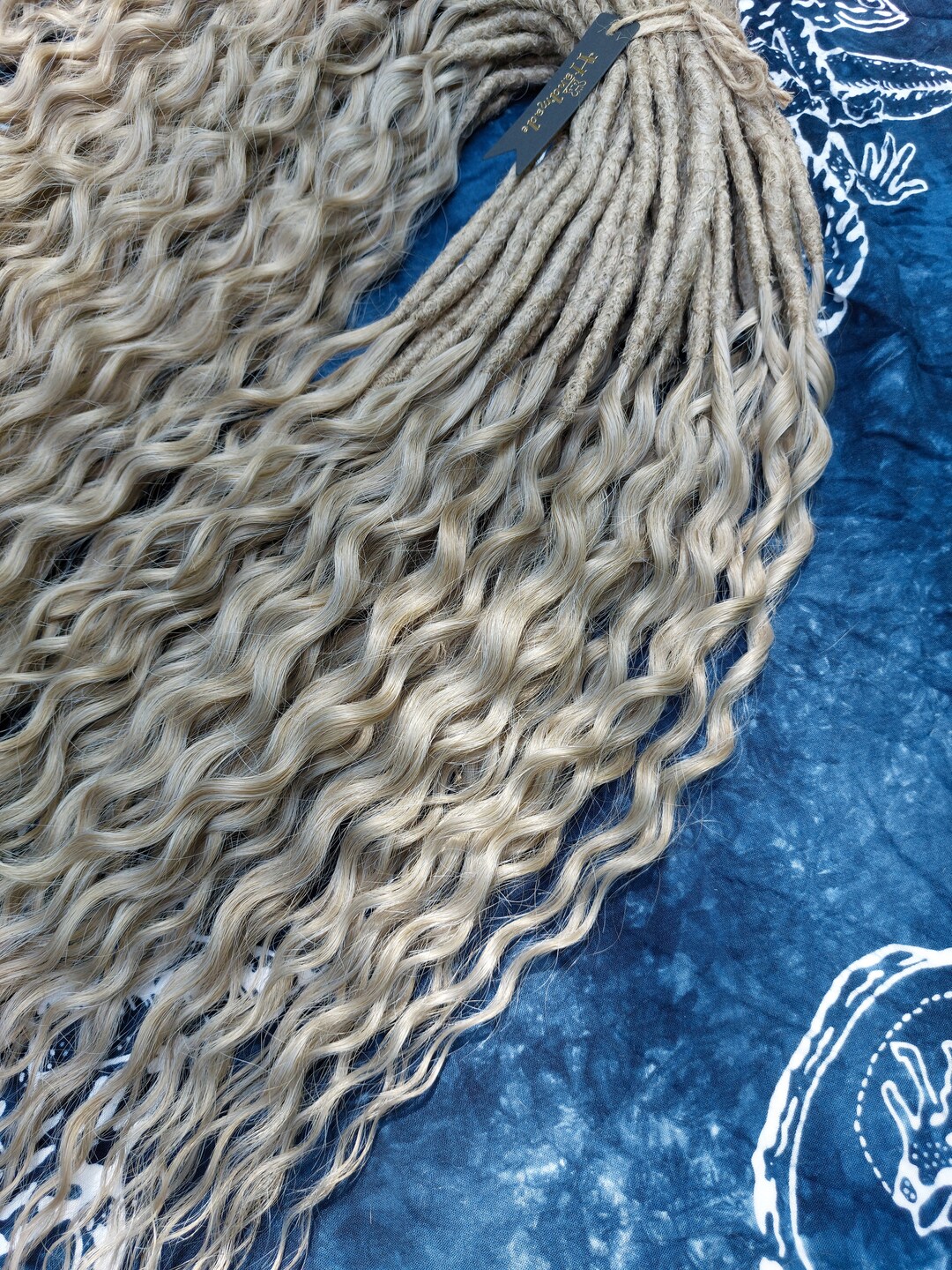 Wavy Dread Ash Blonde Dreadlocks Curly Dirty Blonde Dreads Synthetic ...
