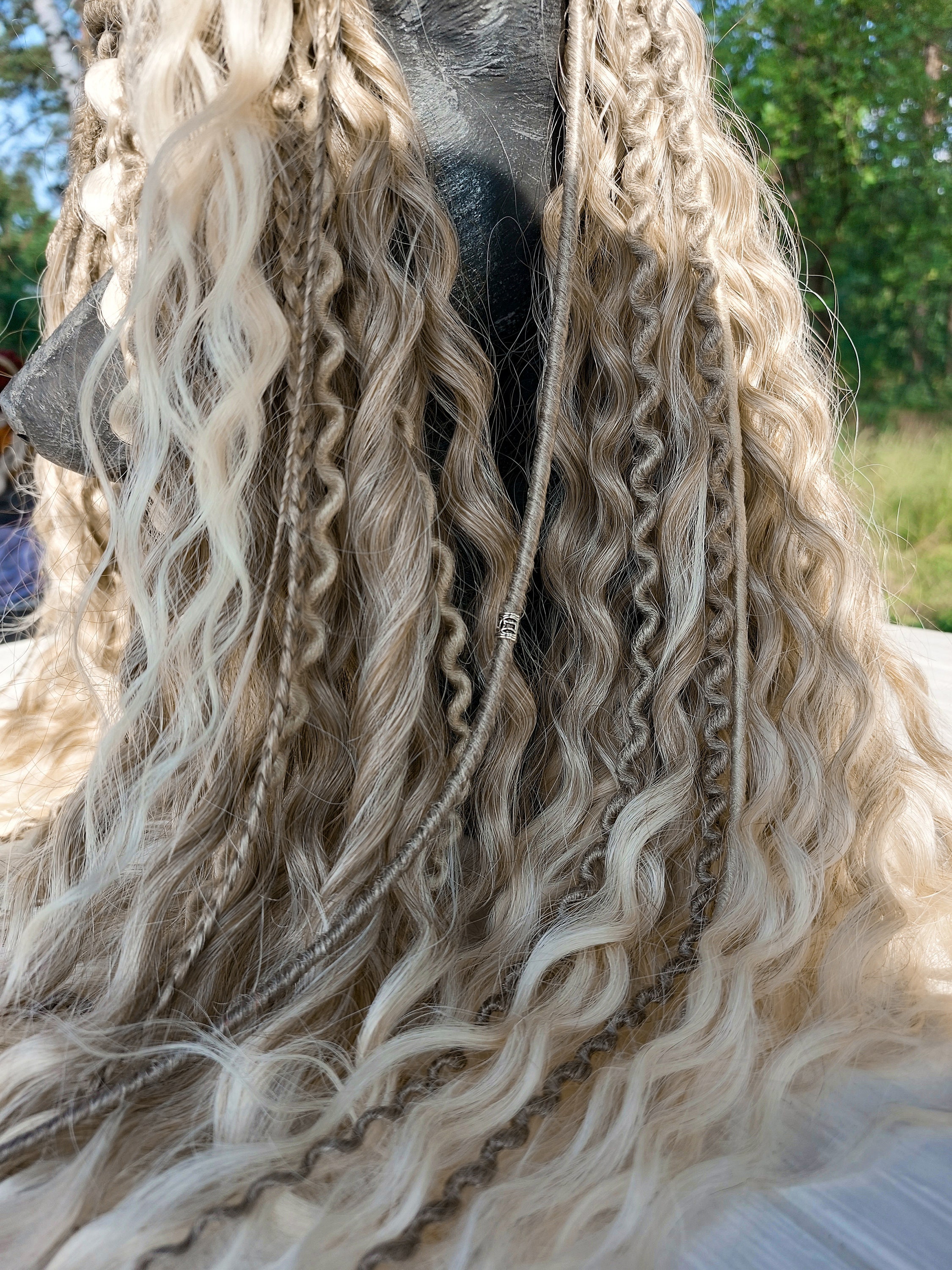 Curly Dreads Crochet Double Ended Dreads Extensions Blonde - Etsy