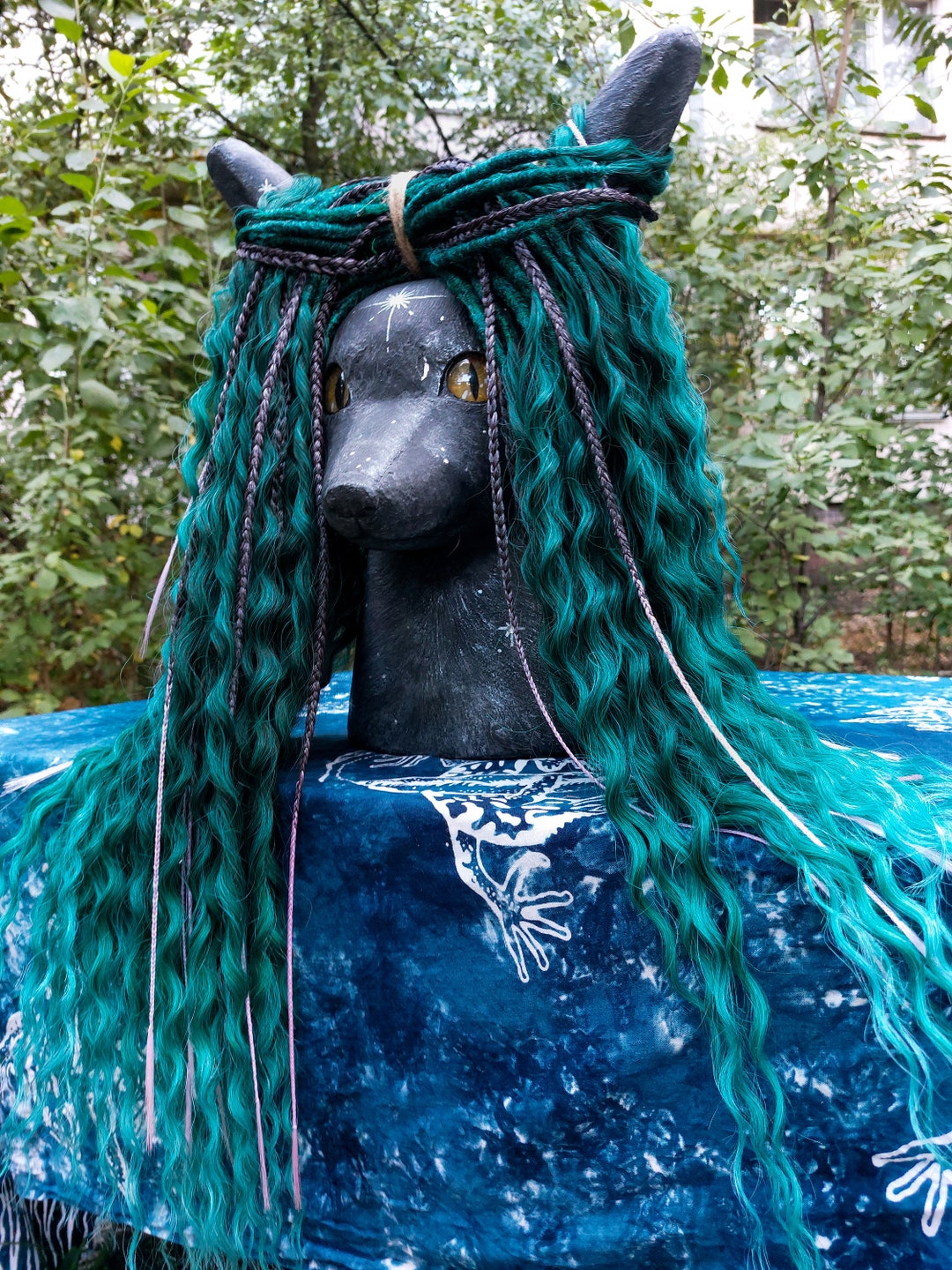 Curly Dreads Crochet Double Ended Dreads Extensions Lavander Braids ...