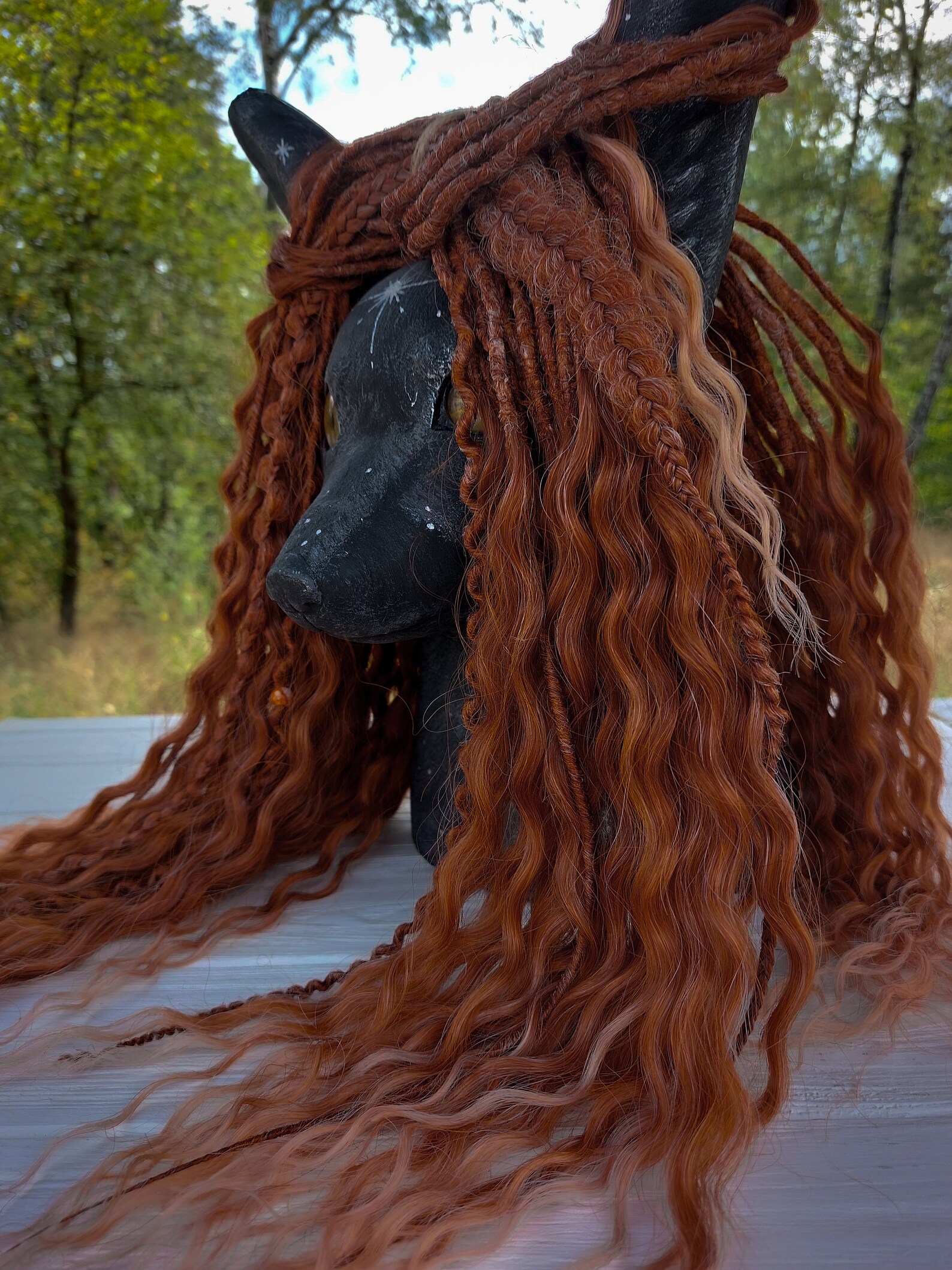 Wavy Dread Ginger Dreadlocks Curly Oranges Dreads Synthetic Crochet ...