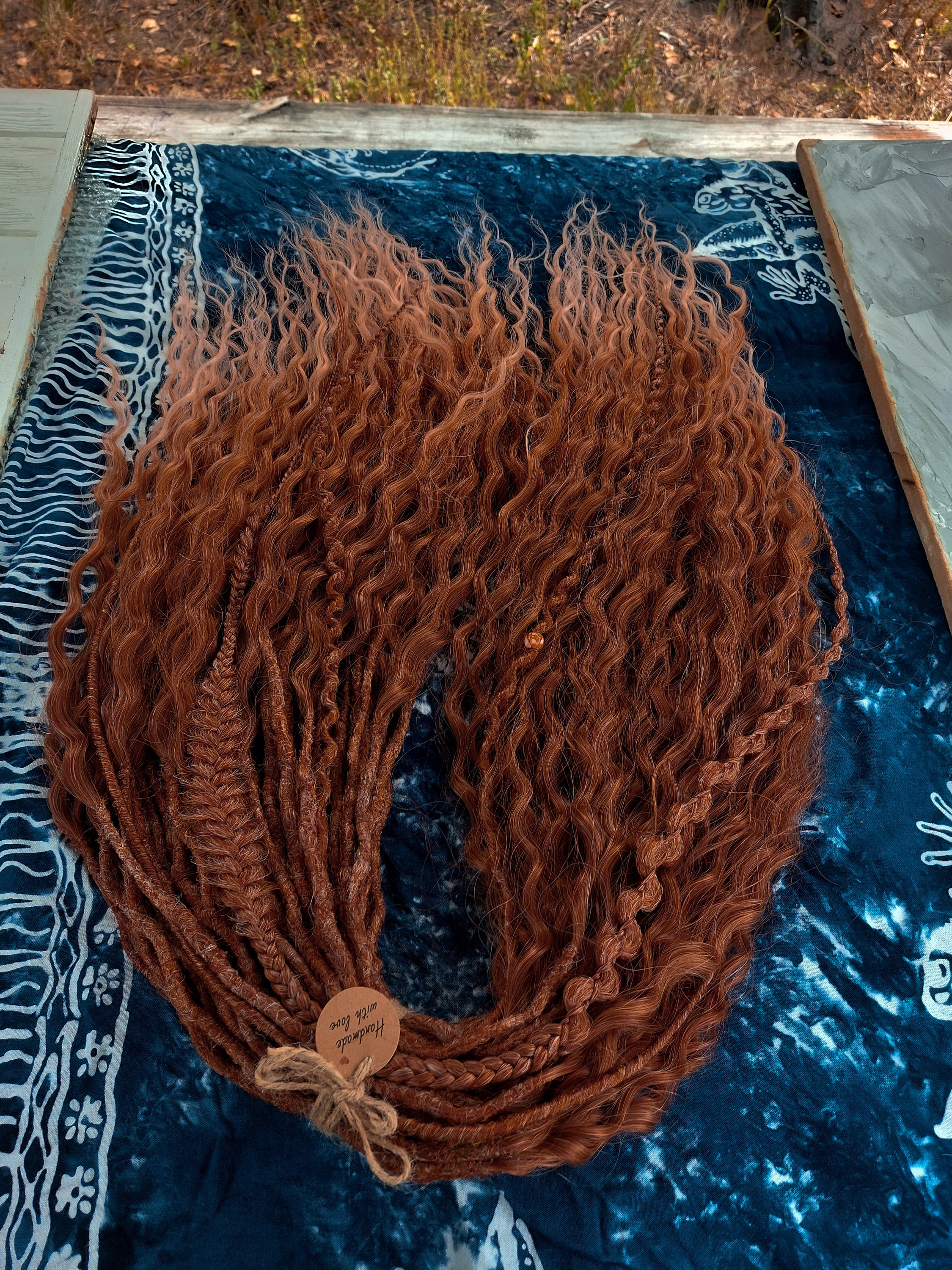 Wavy Dread Ginger Dreadlocks Curly Oranges Dreads Synthetic Crochet ...