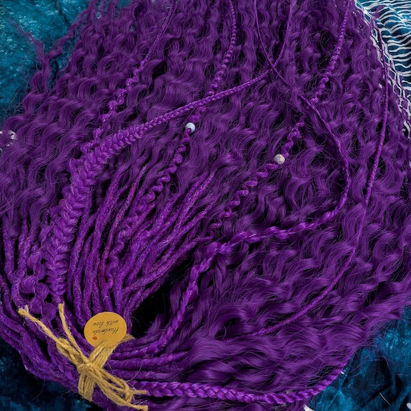 Purple Hair Extensions - Etsy