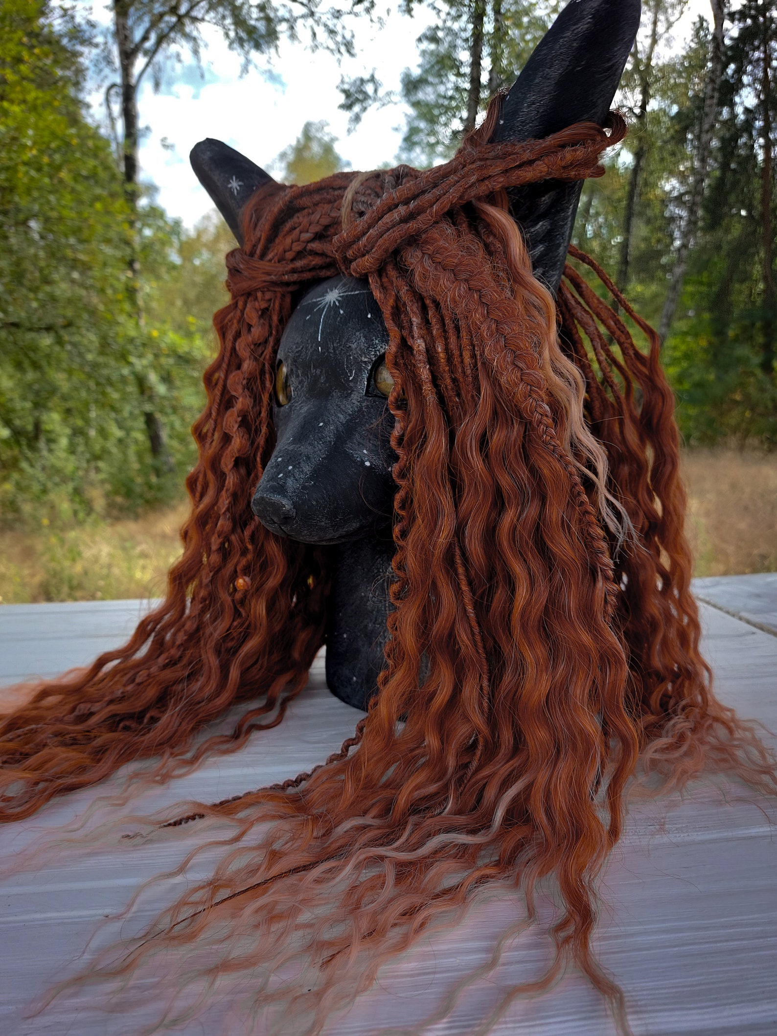 Wavy Dread Ginger Dreadlocks Curly Oranges Dreads Synthetic Crochet ...
