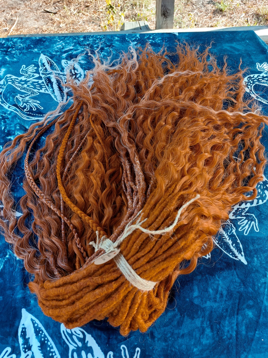 Ginger Dreadlocks Curly Dreads Crochet Double Ended Dreads Extensions ...