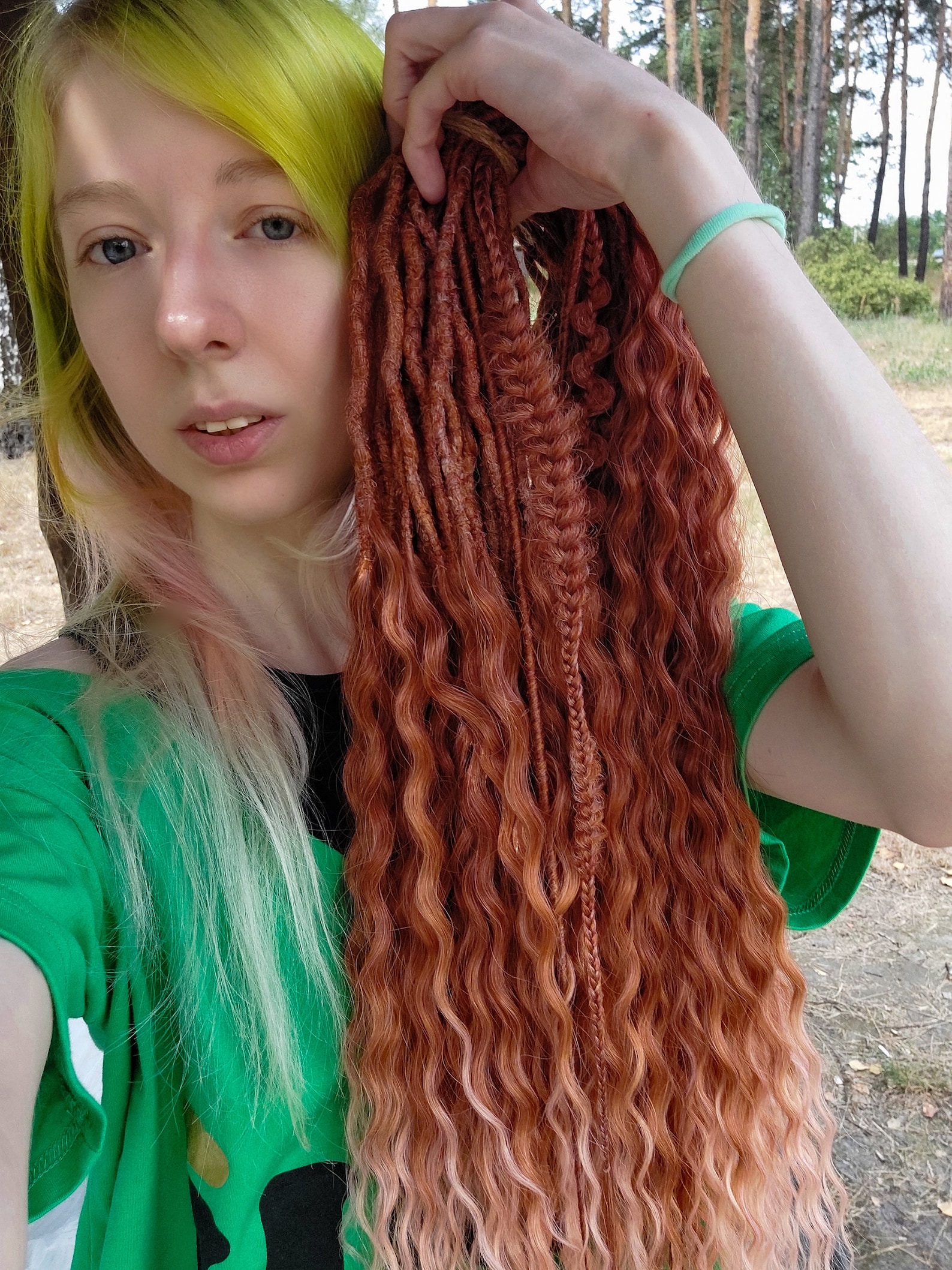 Wavy Dread Ginger Dreadlocks Curly Oranges Dreads Synthetic Crochet ...