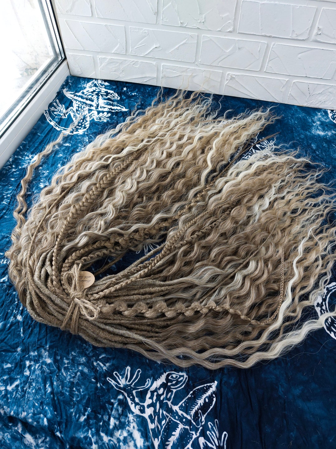 Wavy Dreads Blonde and Brown Dreads Set Curly Dreads Crochet Double ...