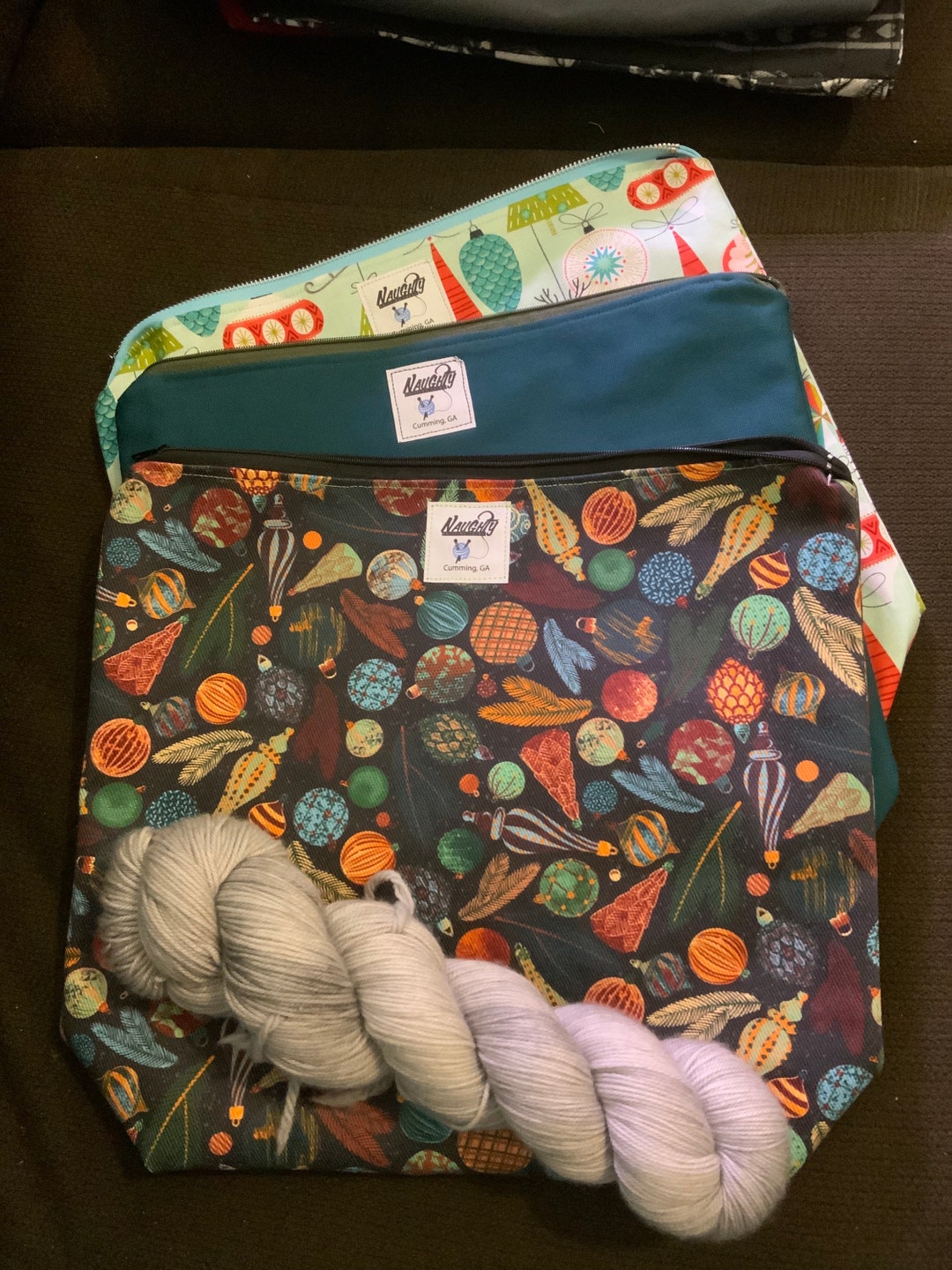 Medium Extra Fuzzy Ball Sack Zippered Festive as F*ck Gingerbread ...