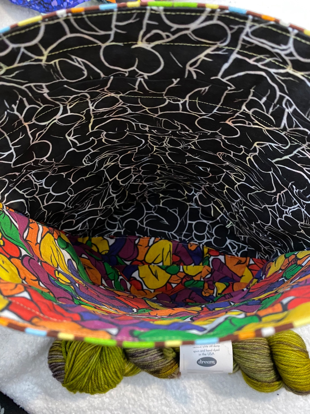 Small Drawstring Fuzzy Ball Sack Naughty All the Dcks - Etsy