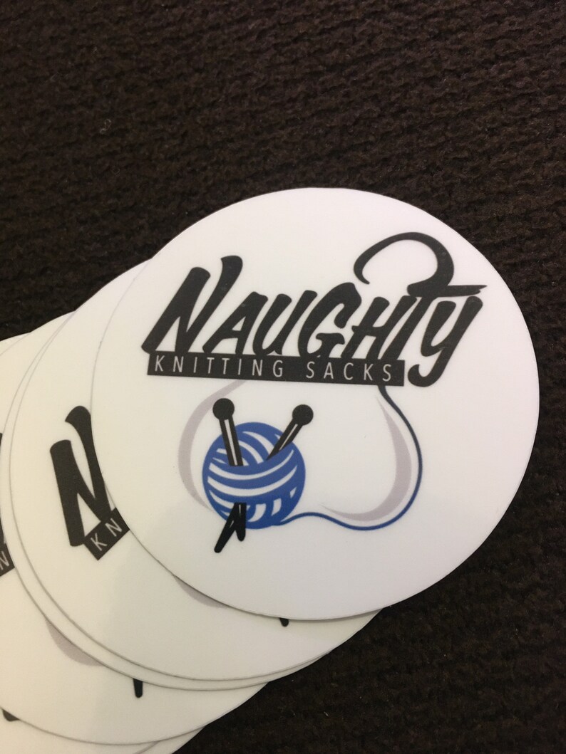 Naughty Knitting Sacks Swag Sticker - Etsy