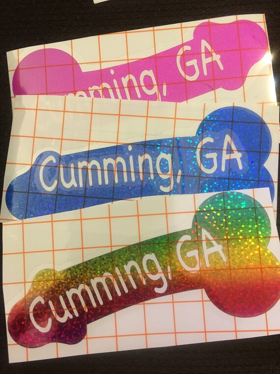 Naughty Knitting Sacks Swag Cumming Georgia Peen Sticker | Etsy