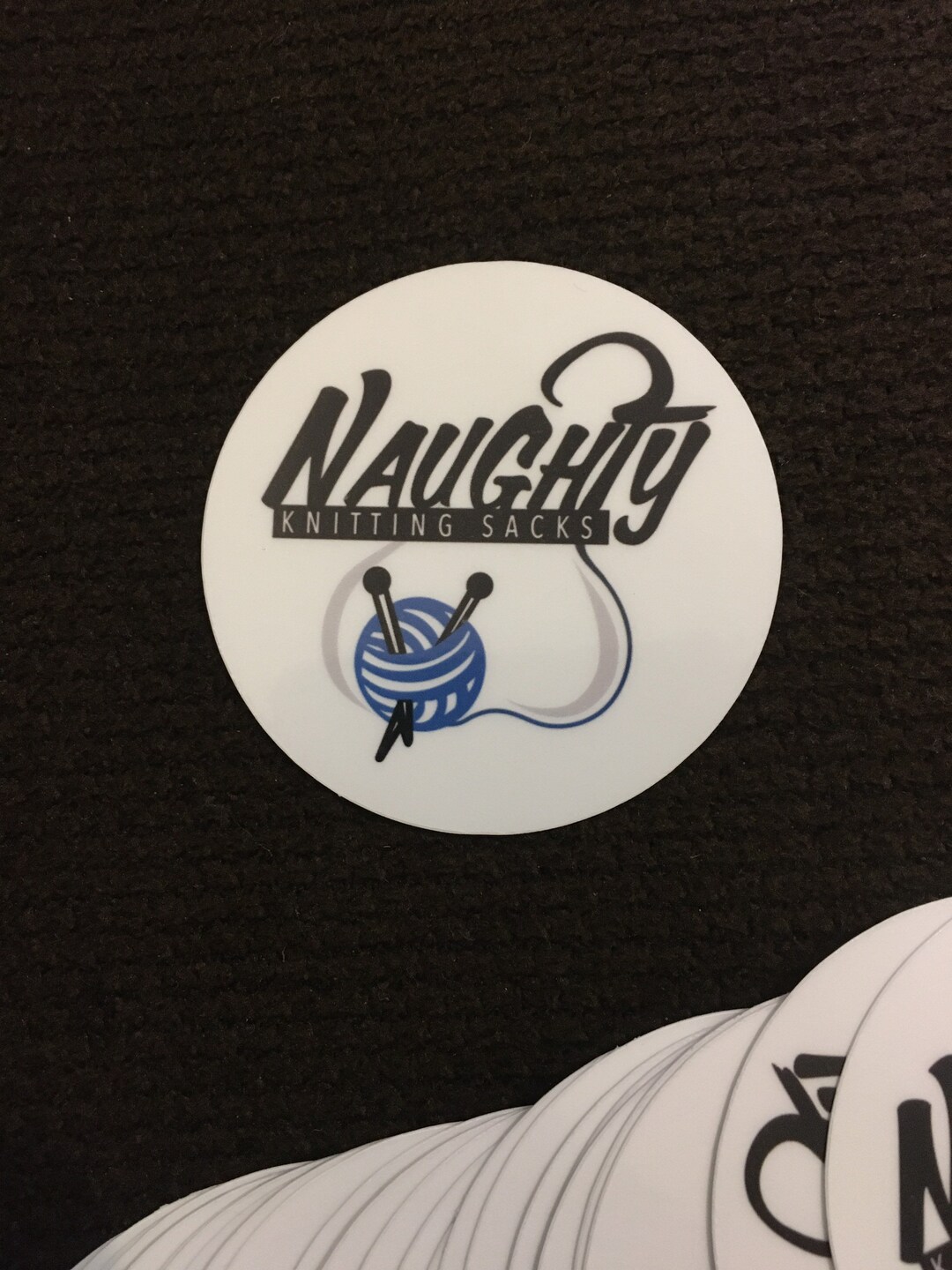 Naughty Knitting Sacks Swag Sticker - Etsy