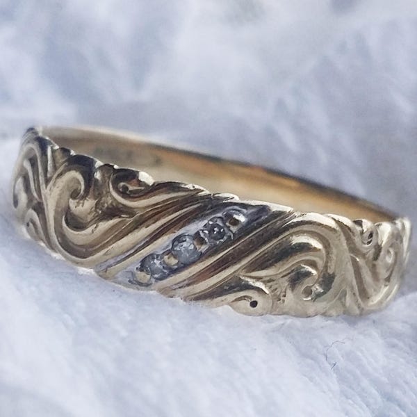 1980s Wedding Ring - Etsy