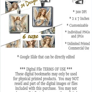 24 Watercolor Victorian Angels Square Design Pendants - 6 Sizes ...
