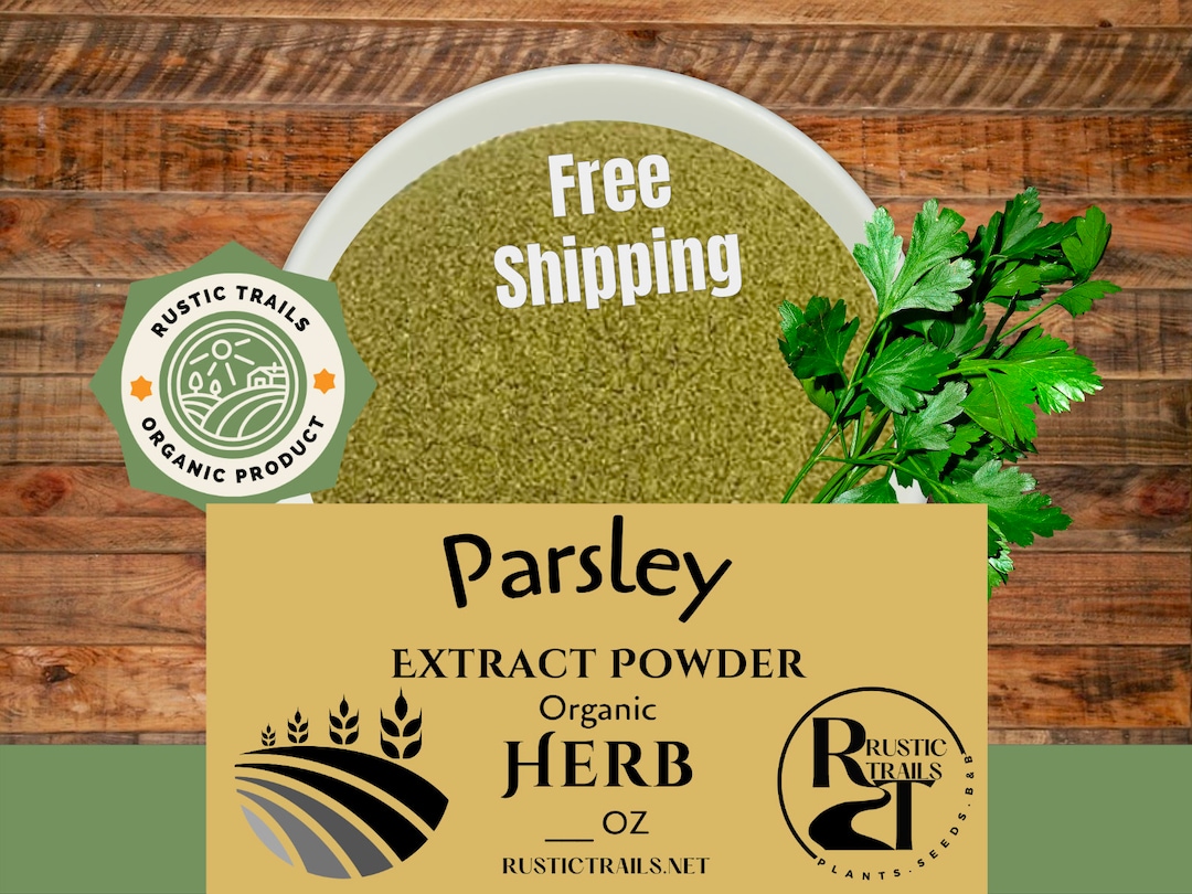 Organic Parsley Extract Powder - FREE Shipping - Herb - Etsy