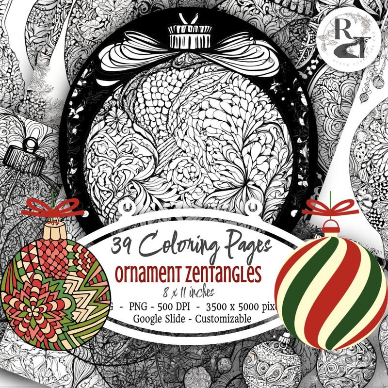 Zentangle Christmas - Etsy