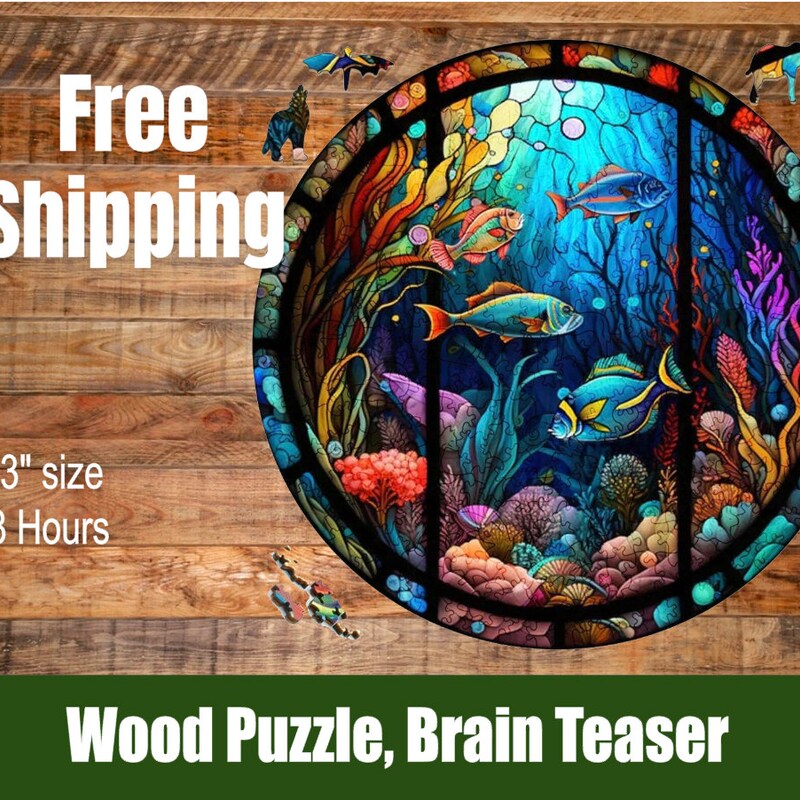 Wood Fish Puzzle - Etsy