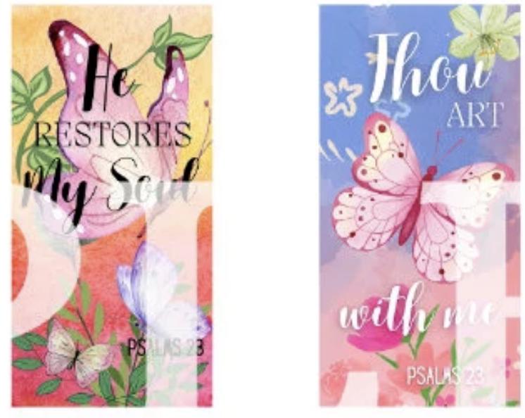 Butterfly Bible Verses Digital Domino Designs Pendants - Download Print ...