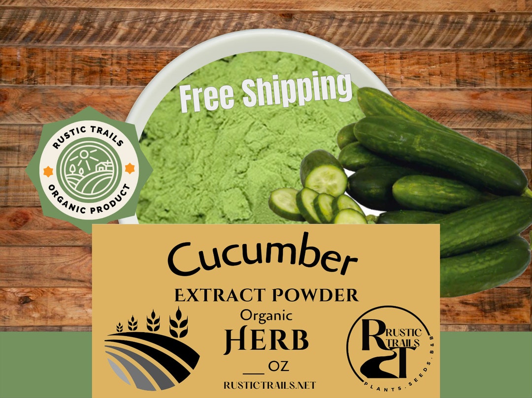 Organic Cucumber Extract Powder - FREE Shipping - Herb - Etsy