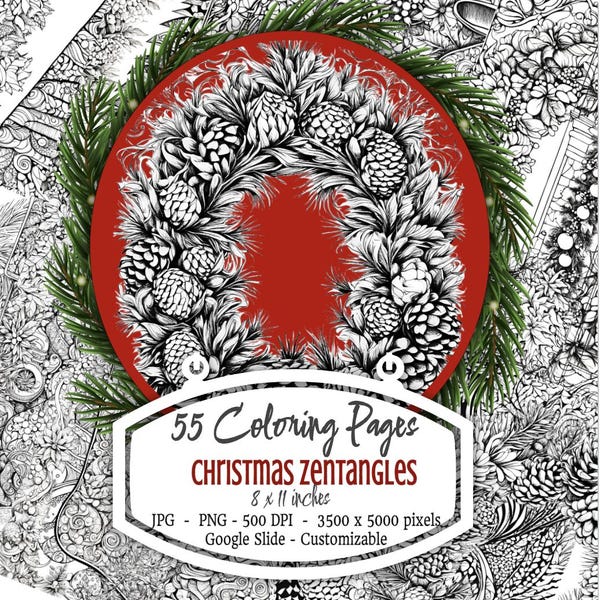 Zentangle Christmas - Etsy