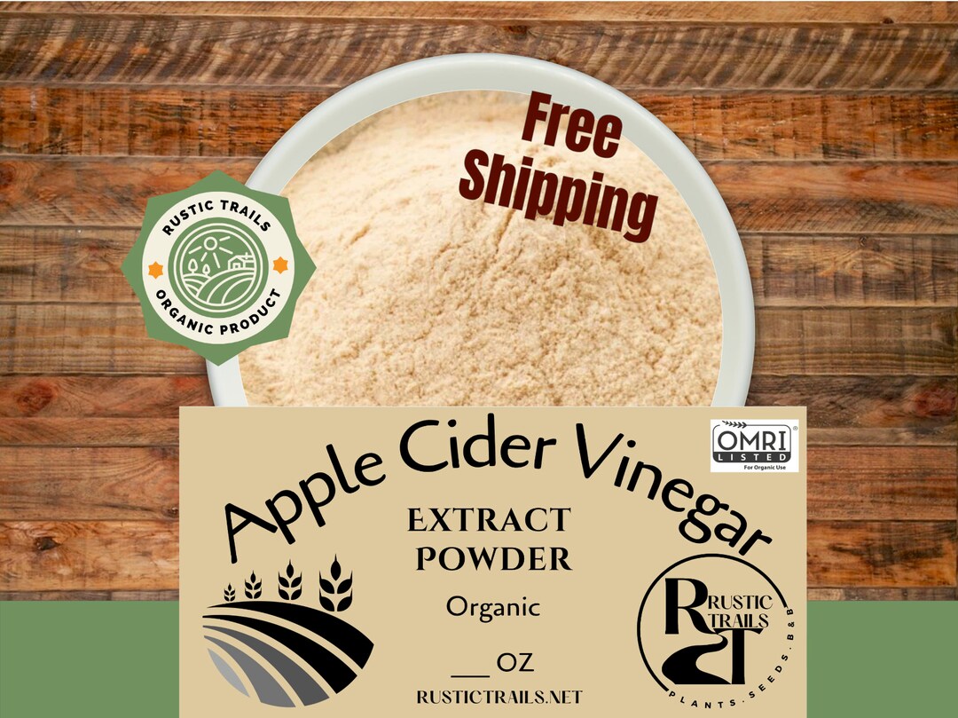Organic Apple Cider Vinegar Extract Powder - FREE Shipping - Herb - Tea ...