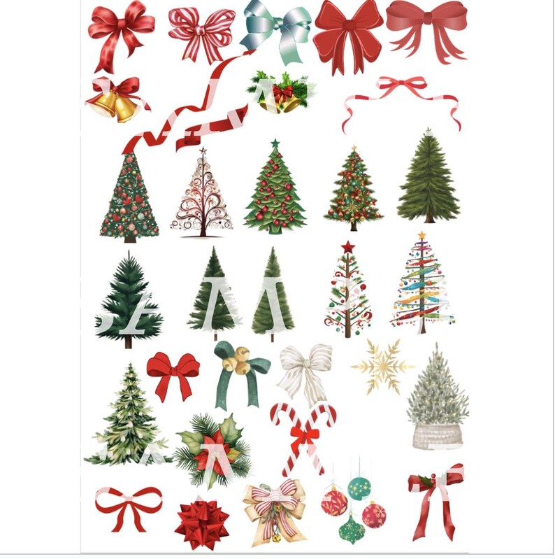 Christmas Goose Clipart, DIY Card Design, Shabby Chic (digital Download ...