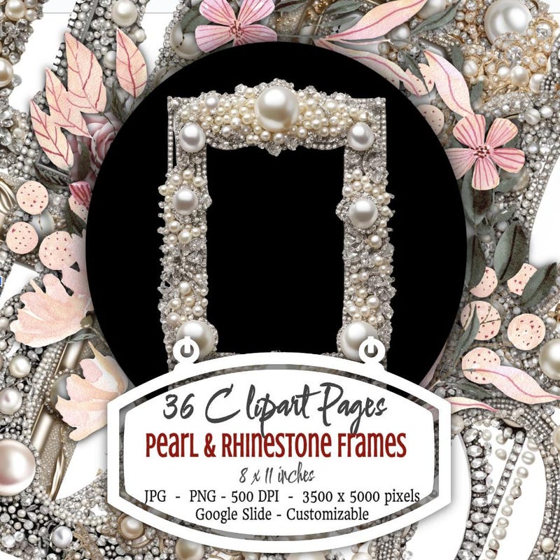 Rhinestone Frames - Etsy