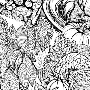 21 Fall Zentangle Designs Coloring Pages 8x11in 500 DPI PNG, Unlimited ...