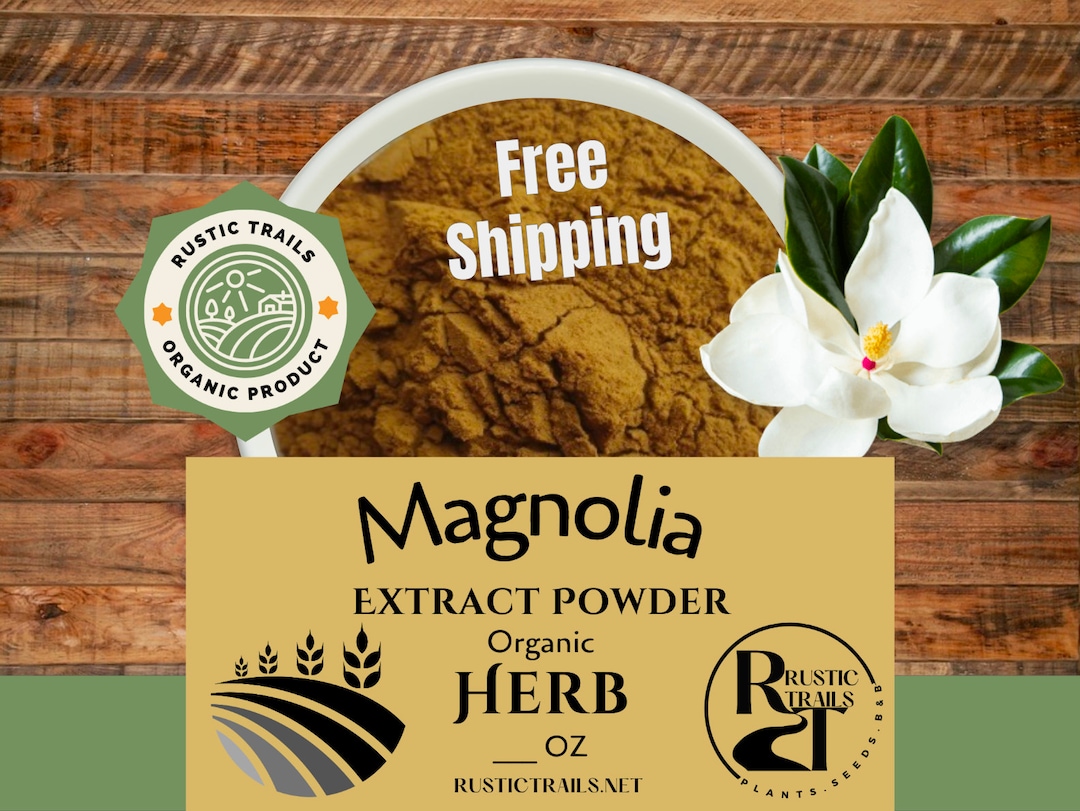 Organic Magnolia Bark Extract Powder - FREE Shipping - Herb - Etsy
