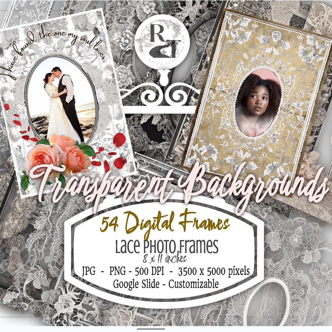 54 Beautiful Transparent Digital Lace Frames 8 X 11 In. - Download 500 ...