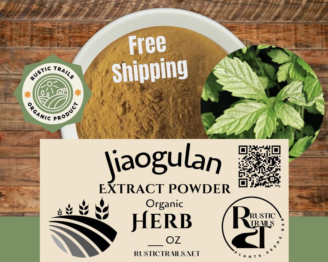 Organic Jiaogulan (gynostemma Pentaphyllum) Extract Powder - FREE ...