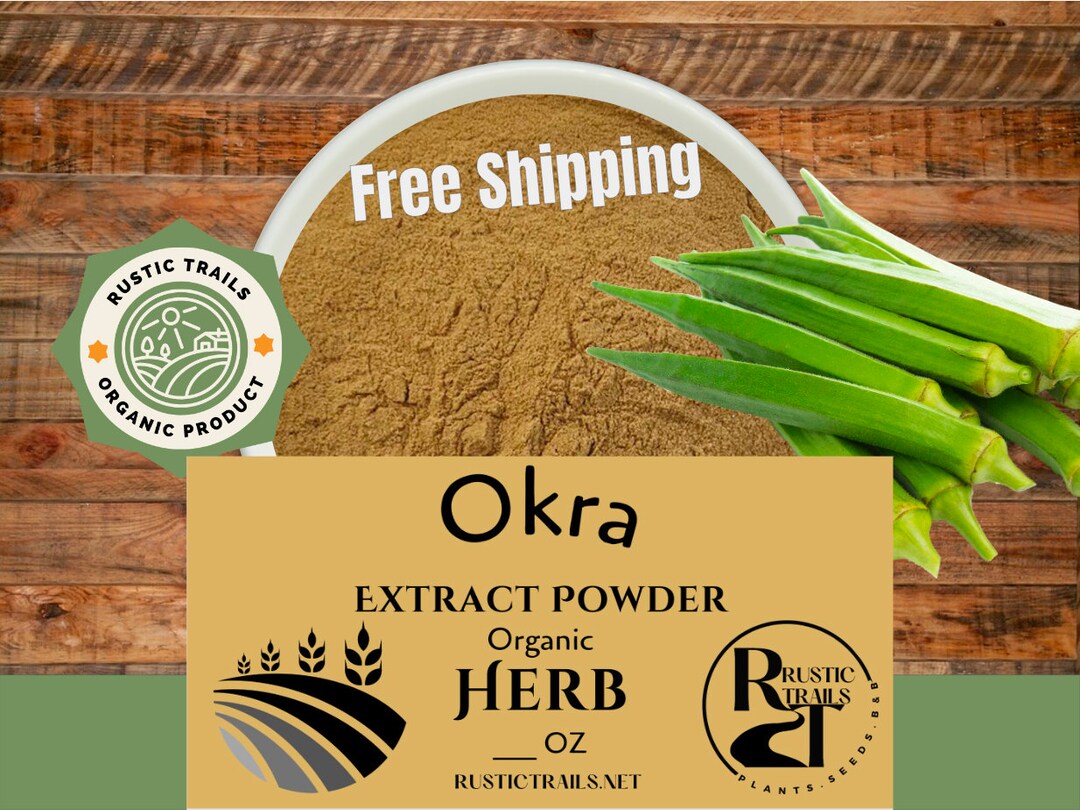 Organic Okra Extract Powder - Ladies Finger - FREE Shipping - Herb - Etsy
