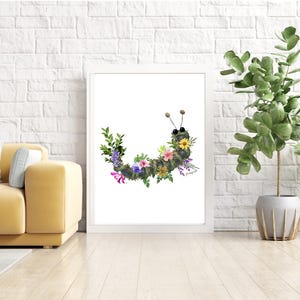 Caterpillar Leaf Art Loose Part Living Room, Hall, Bedroom, Den ...