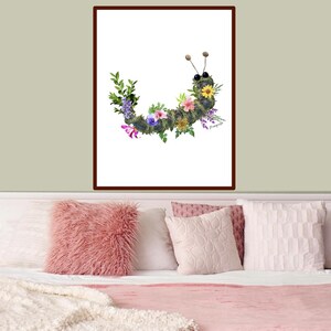 Caterpillar Leaf Art Loose Part Living Room, Hall, Bedroom, Den ...