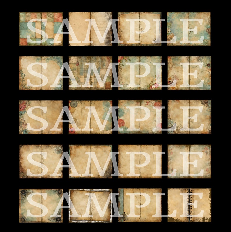 72 Junk Journal Scrapbook Paper Design 11 X 8.5 Inches 36 Pages ...