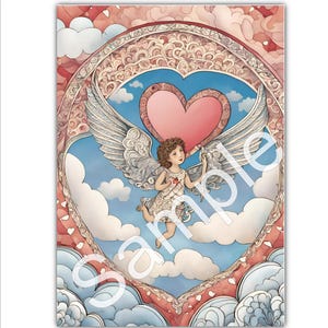 58 Heart Zentangle Mandala Coloring Pages 8x11in 500 DPI PNG, Scrapbook ...