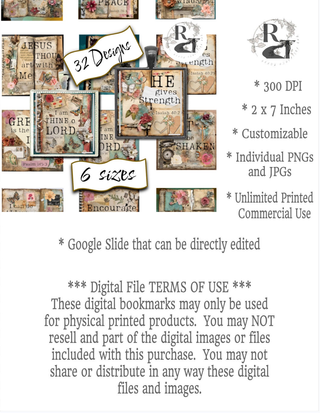 32 Bible Verse Square Designs Pendants - Download Print 6 Sizes 300 and ...