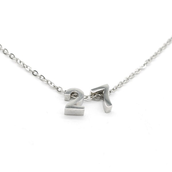 Number Necklace - Etsy