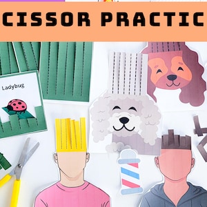 Toddler Scissor Practice Activities - Learning - Haircut - Cutting ...