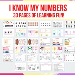 Toddler Learning Activities 100+ Pages - Counting, Shapes, Fruits ...