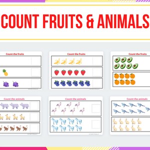 Toddler Counting Activities - Toddler Busy Book - Toddler Printable ...