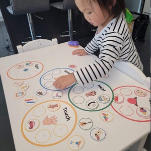 Toddler Five Senses Activities Sorting Learning Matching Busy Book ...