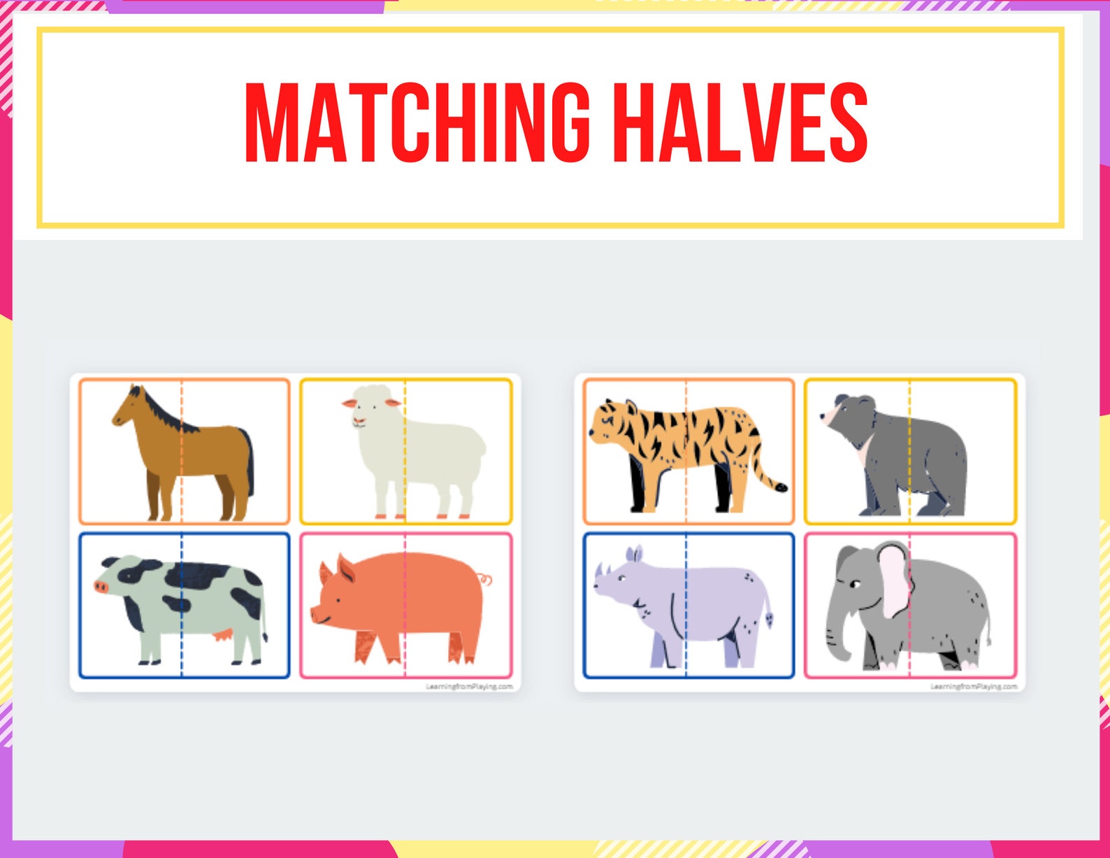 Toddler Animal Activities Toddler Busy Book Toddler Printable Binder ...