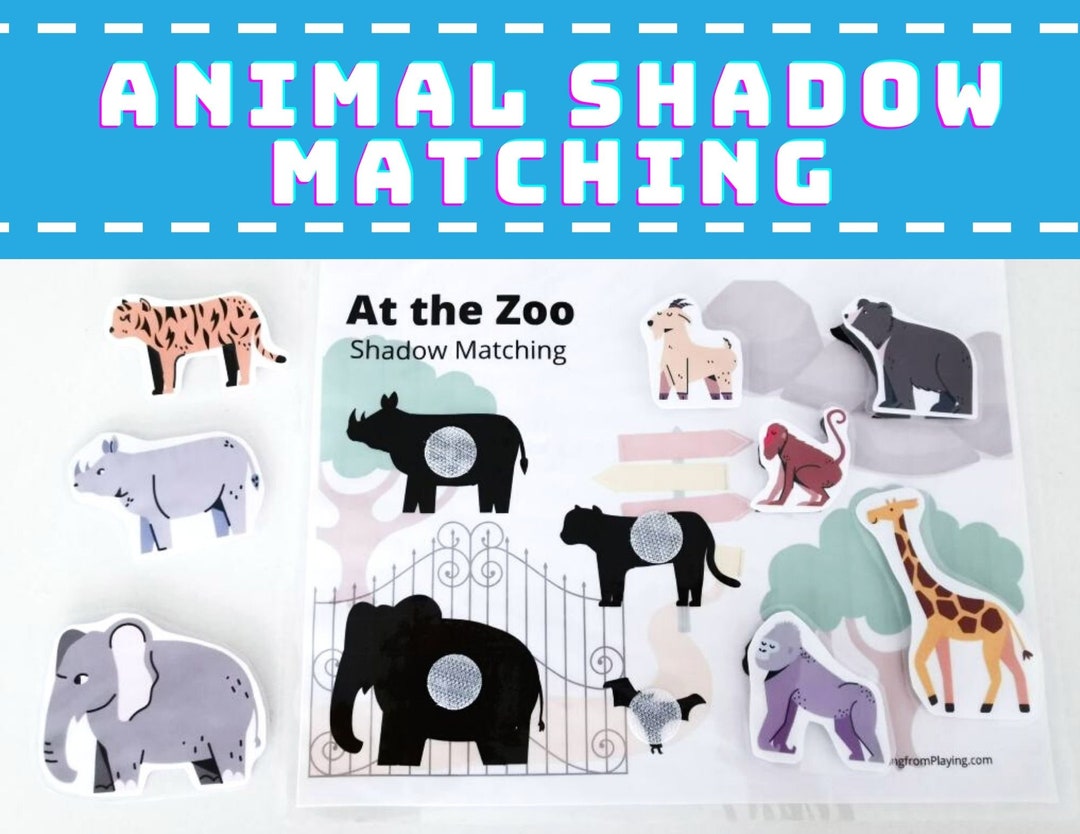 Toddler Animal Activities - Shadow Matching - Learning - Toddler Busy ...