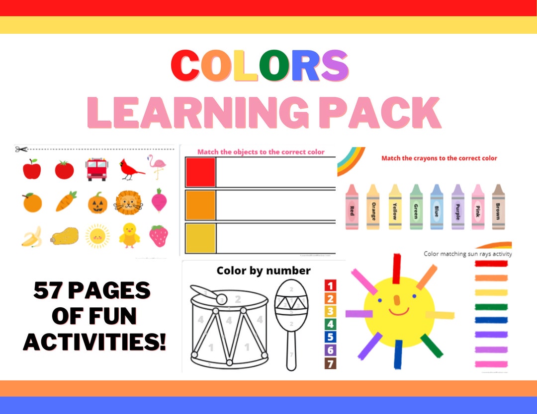Toddler Colors Learning - Sorting Matching - Busy Book - Preschool ...