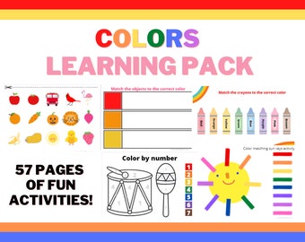 Toddler Five Senses Activities Sorting Learning Matching Busy Book ...