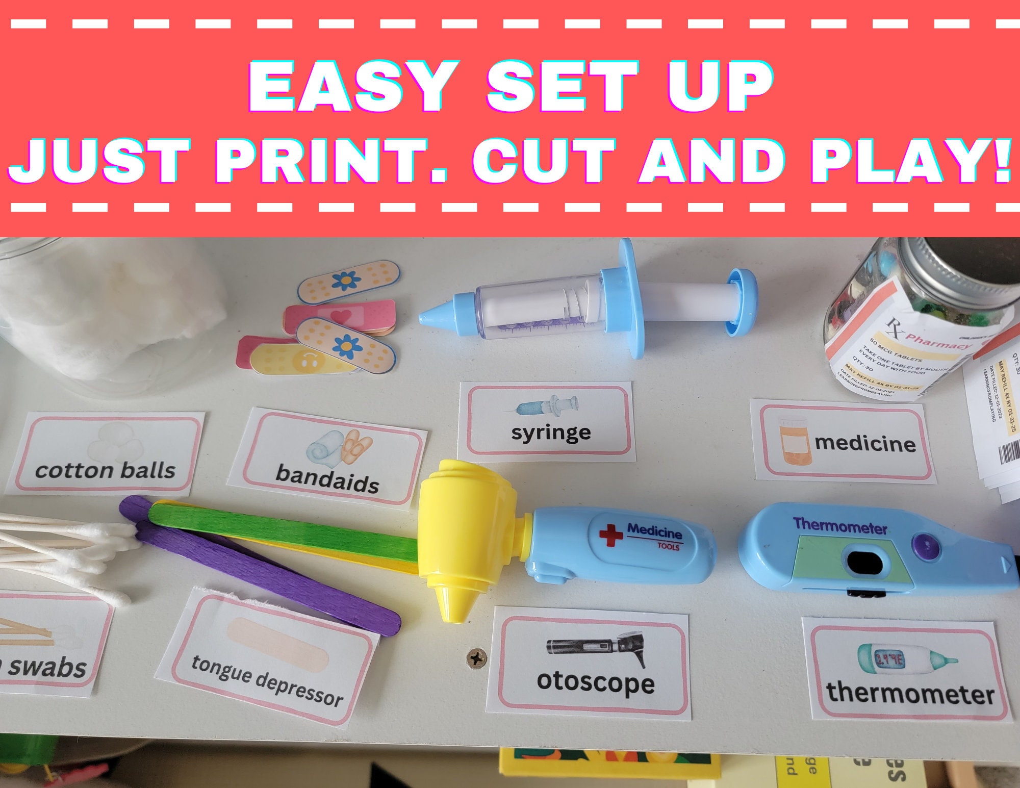 Toddler Doctors Office Dramatic Play - Pretend Play - Learning ...