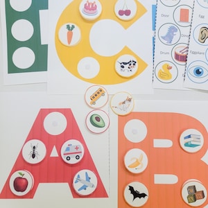 Toddler Alphabet Matching Activity - Sorting - Learning - Busy Book ...